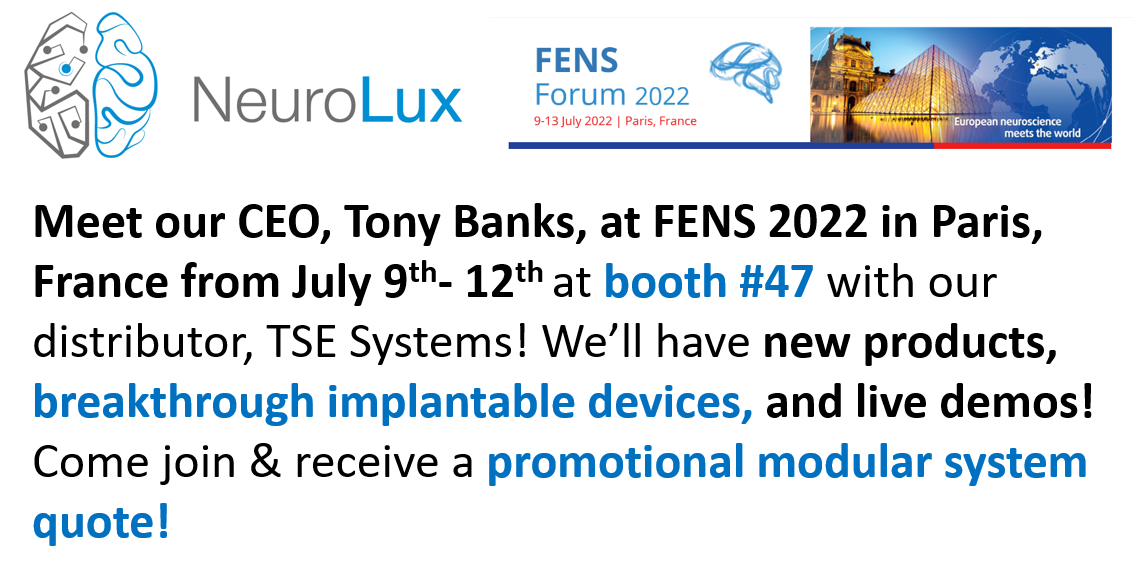 Meet the CEO of NeuroLux at FENS! – NeuroLux